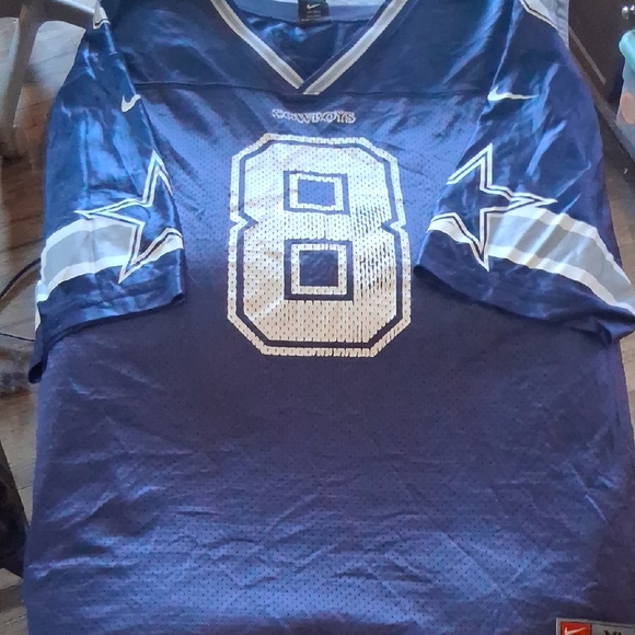 Nike | Shirts | Nike Navy Blue Football Jersey With Number 8 | Poshmark